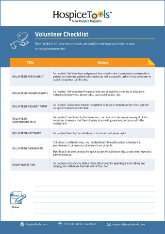 Help Guide – Hospice Tools