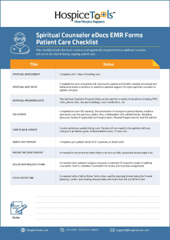 Help Guide – Hospice Tools